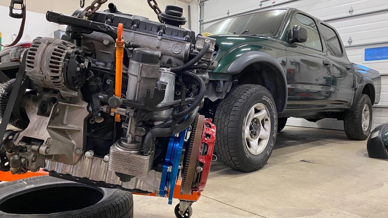 Pulling The Engine Out Of The Tacoma AGAIN! - YouTube
