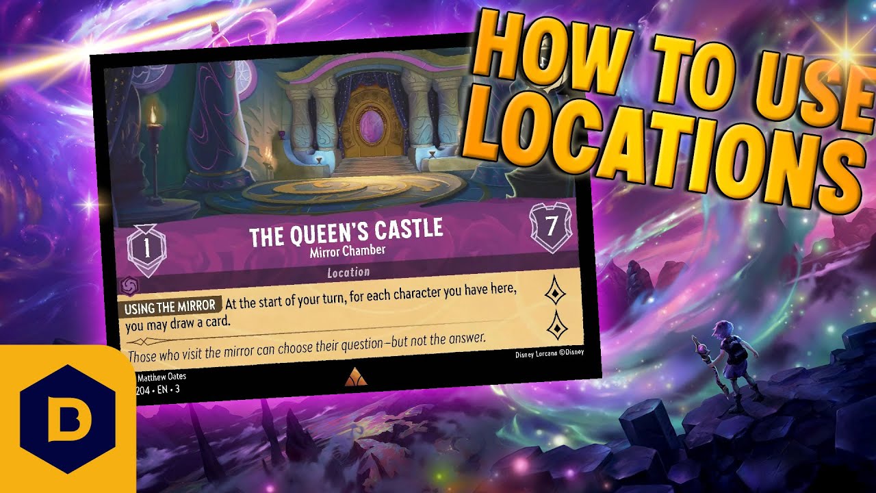 How to use Location cards in Disney's Lorcana - YouTube