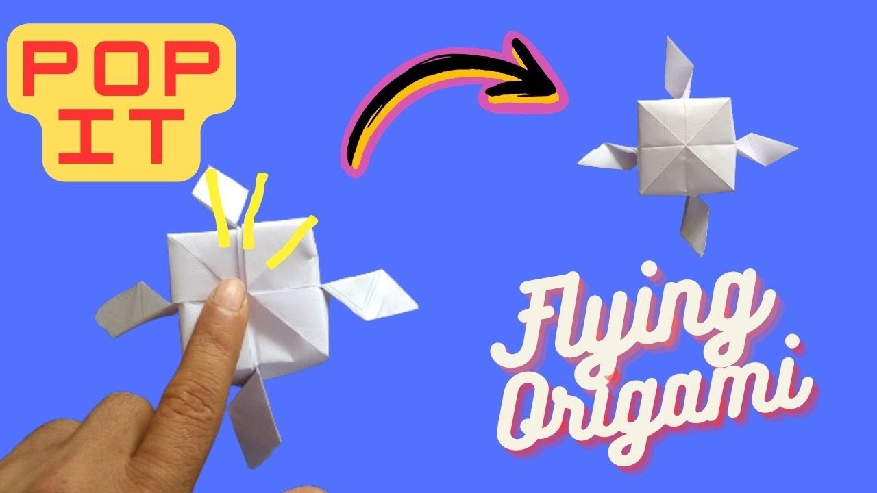 🔥DIY Paper Easy Origami FLYING POP IT 🚀 Flying Easy Origami Without ...