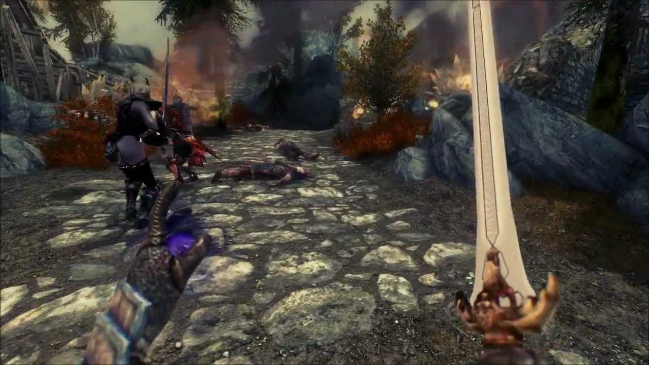 Skyrim:Warrior from Monster Hunter mod - YouTube