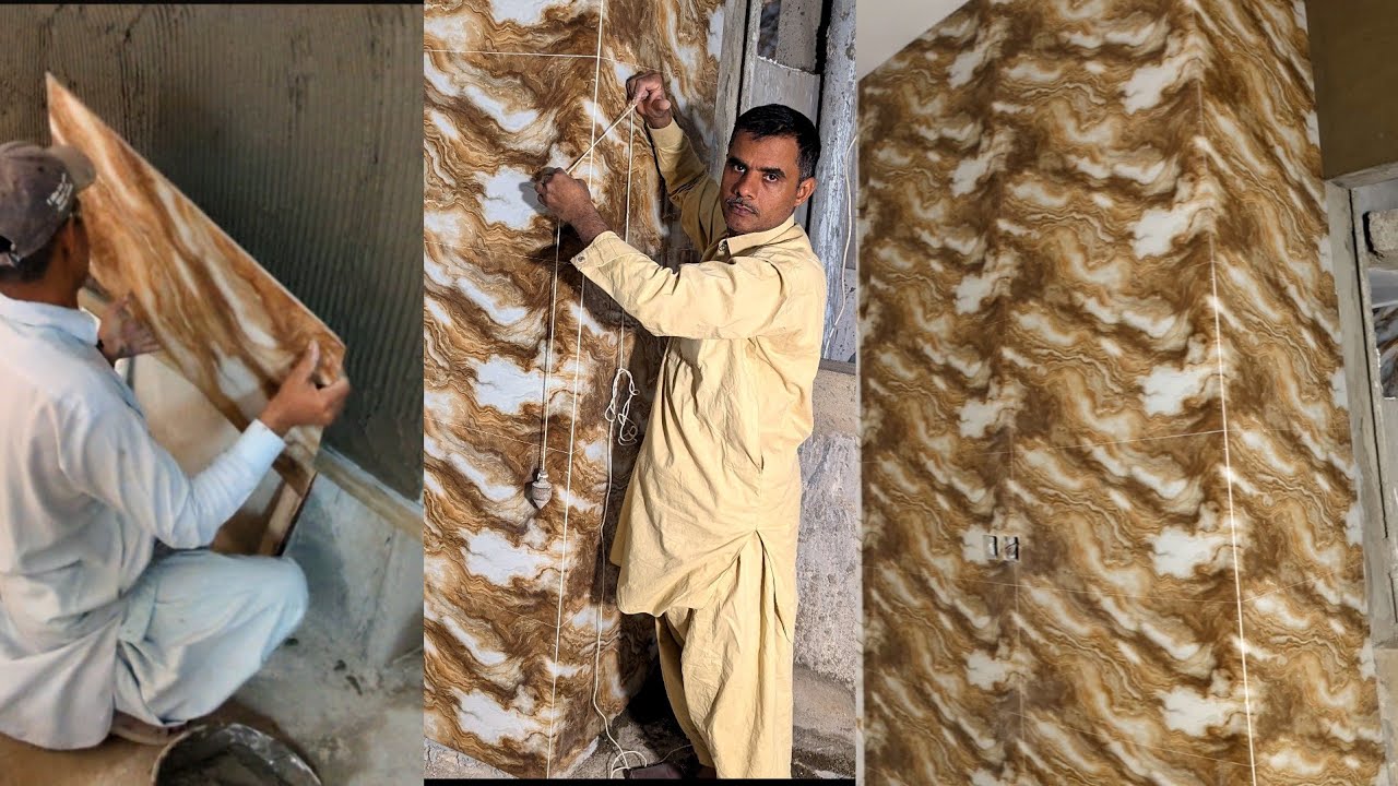 tile installation techniques /wall tiles installation procedure - YouTube