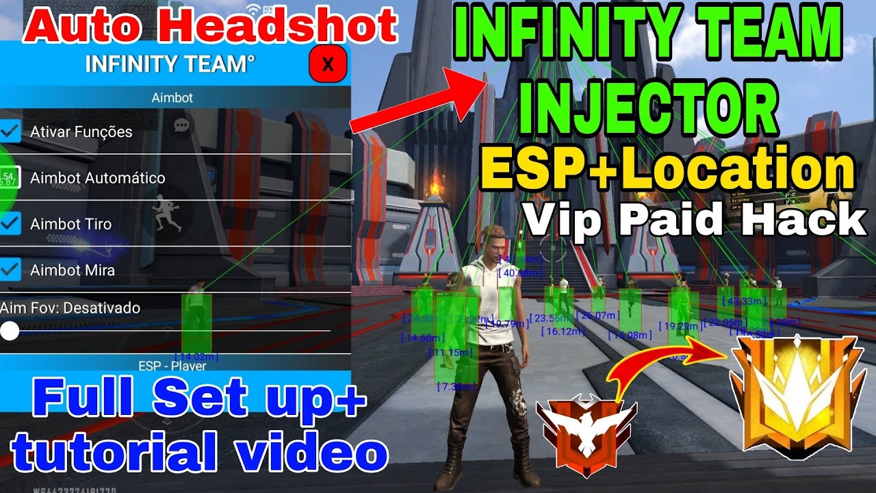 FreeFire Infinity Team Injector version autoheadshot hack ||virtual 8 ...