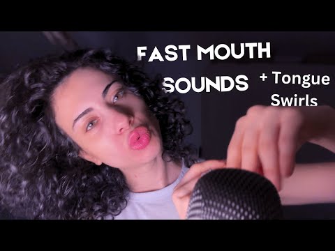 Fast and Intense Mouth Sounds ASMR, Tongue Swirling & Hand Sounds