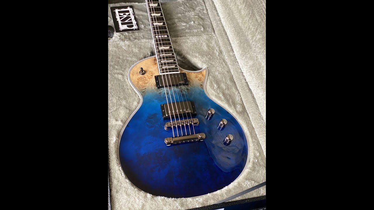 ESP E-II Eclipse Blue Natural Fade (Metal Playthrough) - YouTube