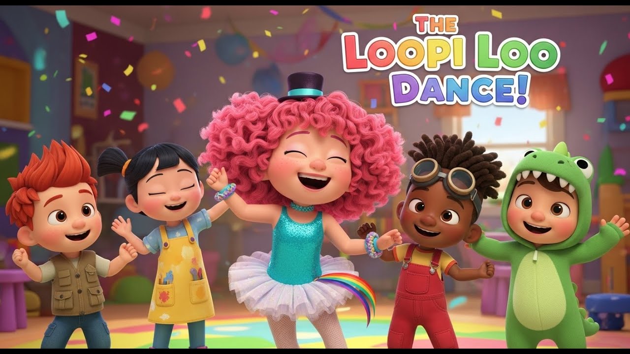 The Loopi Loo Dance! 🕺 | Fun Kids Dance Song & Nursery Rhyme | Potong ...