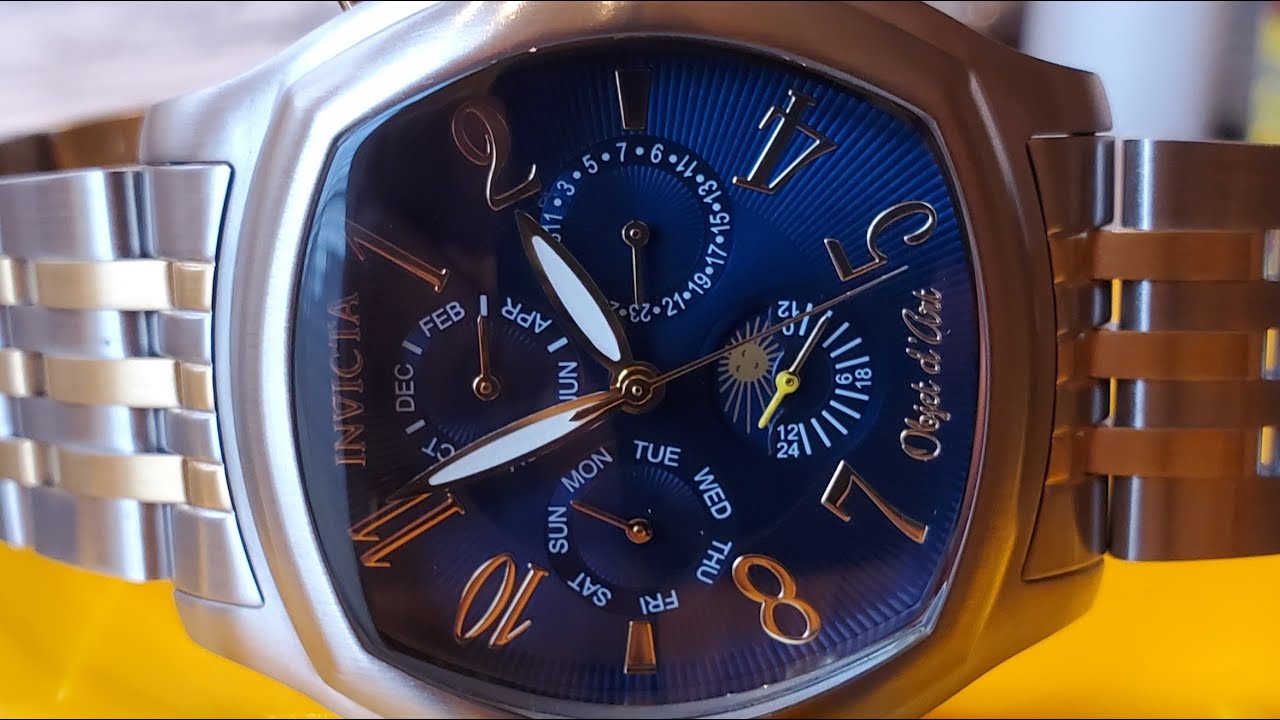 Invicta Objet D'Art Automatic Master Calendar Full Review - YouTube