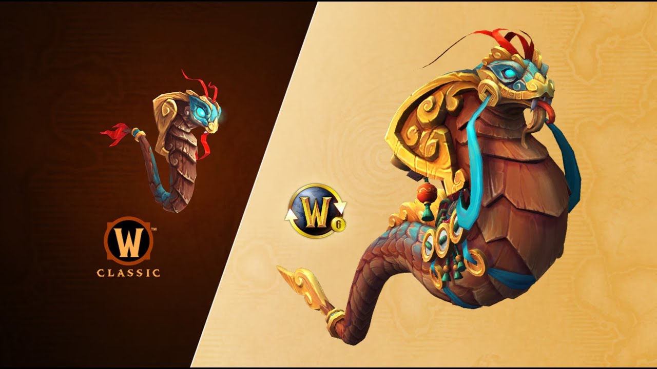 World of Warcraft Timbered Sky Snake + Baalial Pet The War Within 4k ...