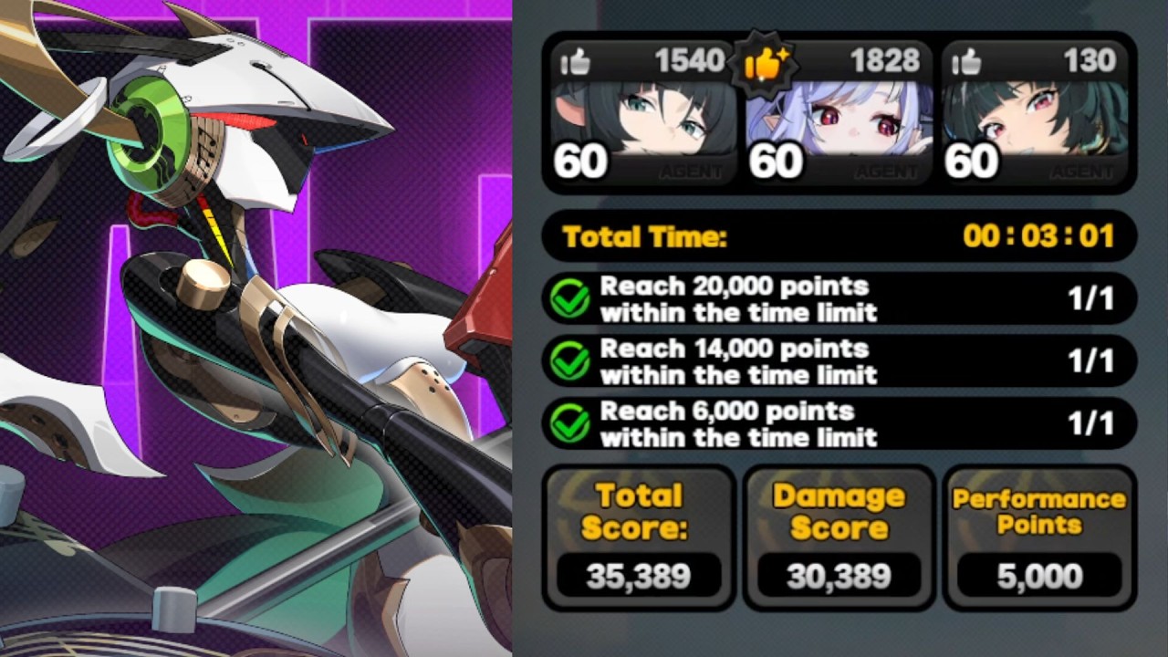 Discordant Solo - Vesper vs Jane/Vivian/Astra 35k (ZZZ Deadly Assault 2 ...