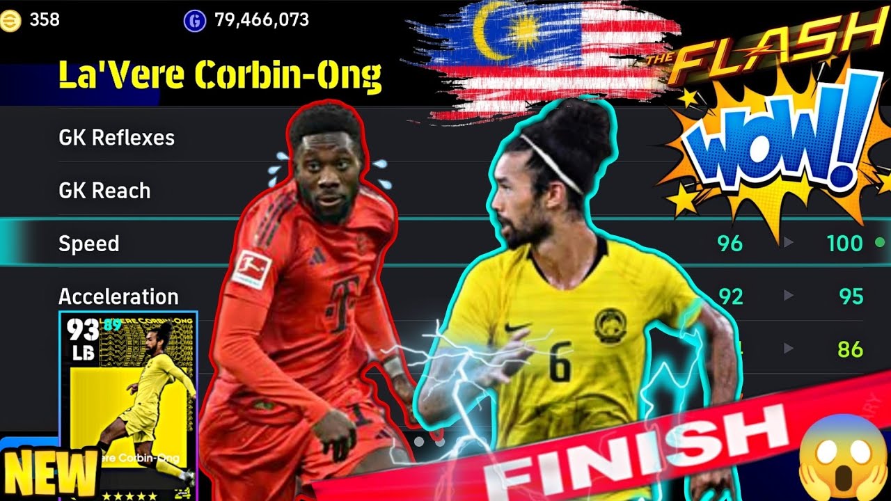 CORBIN ONG SPEED1️⃣0️⃣0️⃣⚡😱‼️The FIRST EVER Player MALAYSIA🇲🇾 Capai ...