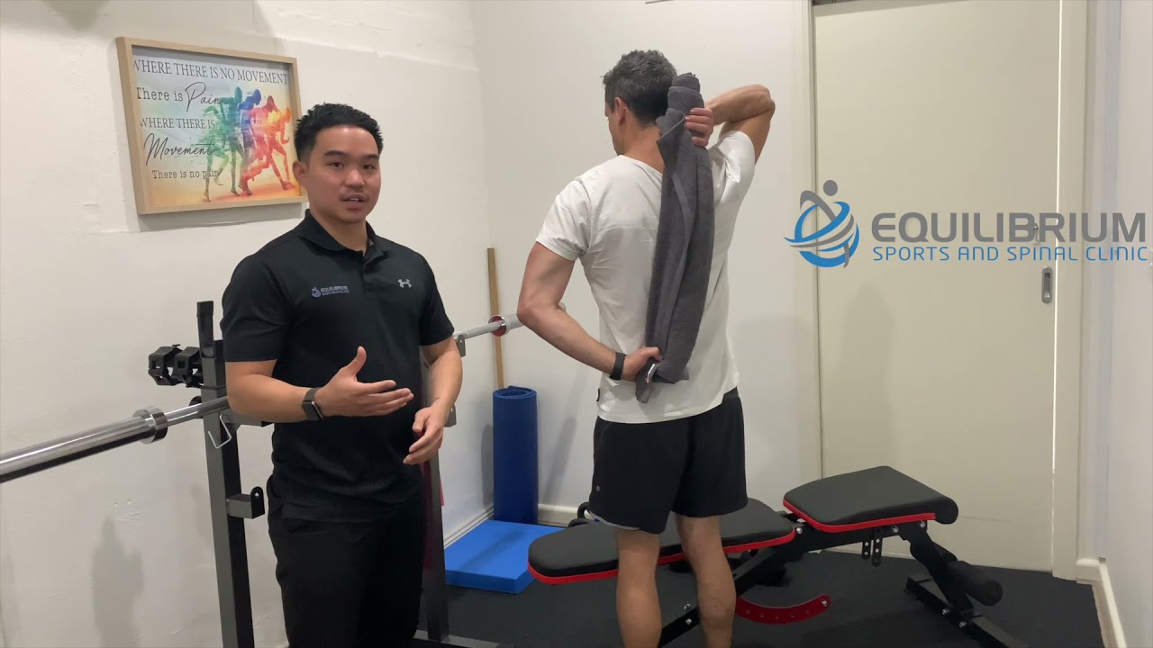 Frozen Shoulder Towel Stretch - YouTube