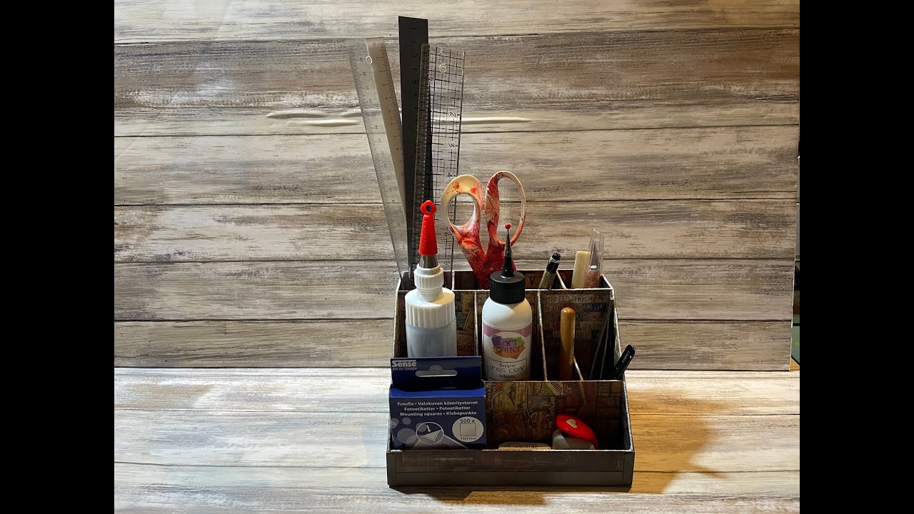 A new desk organizer - Inspiration from Sam Calcott UK - Mixed Up Craft ...