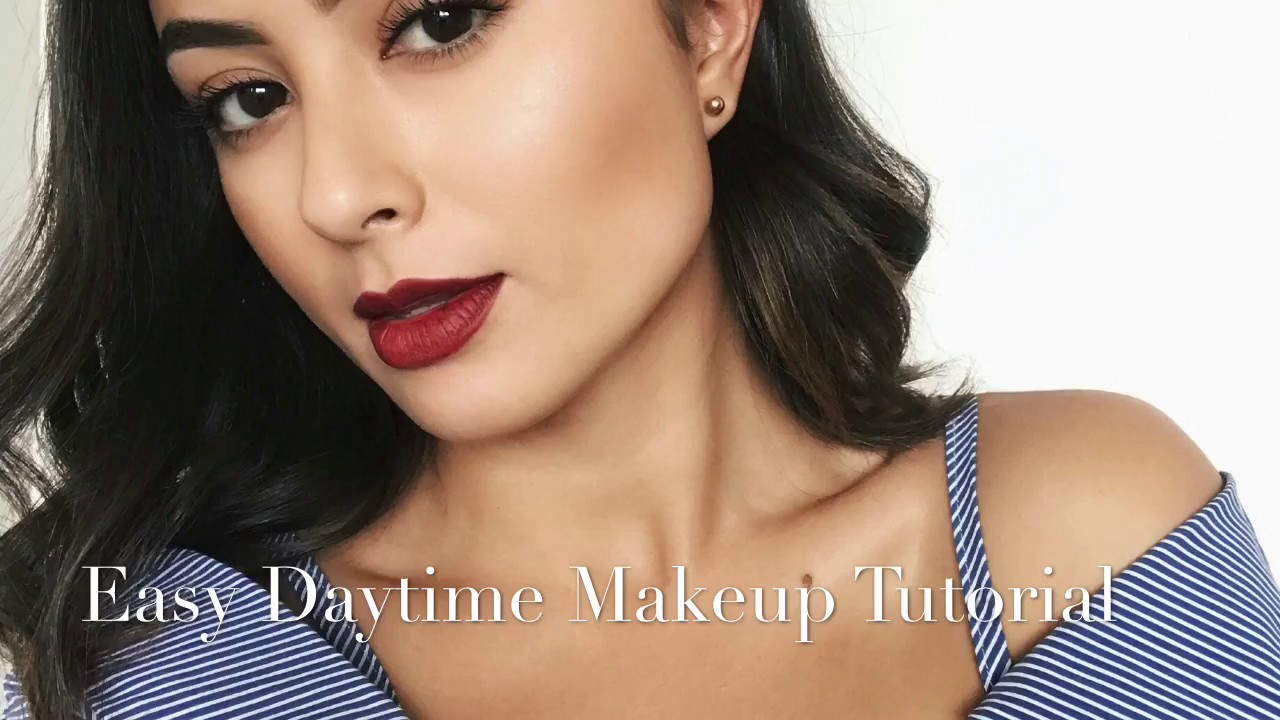 Super Easy Daytime Makeup Tutorial - YouTube