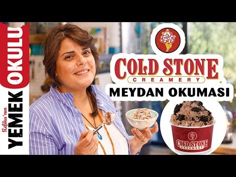 Cold Stone Tava Dondurma (Challenge) Meydan Okuması | Rulo Tayland Dondurmasını Evde Yapmak