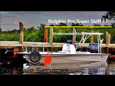 Dolphin Pro Super Skiff 17 Underwater Hull Inspection - YouTube
