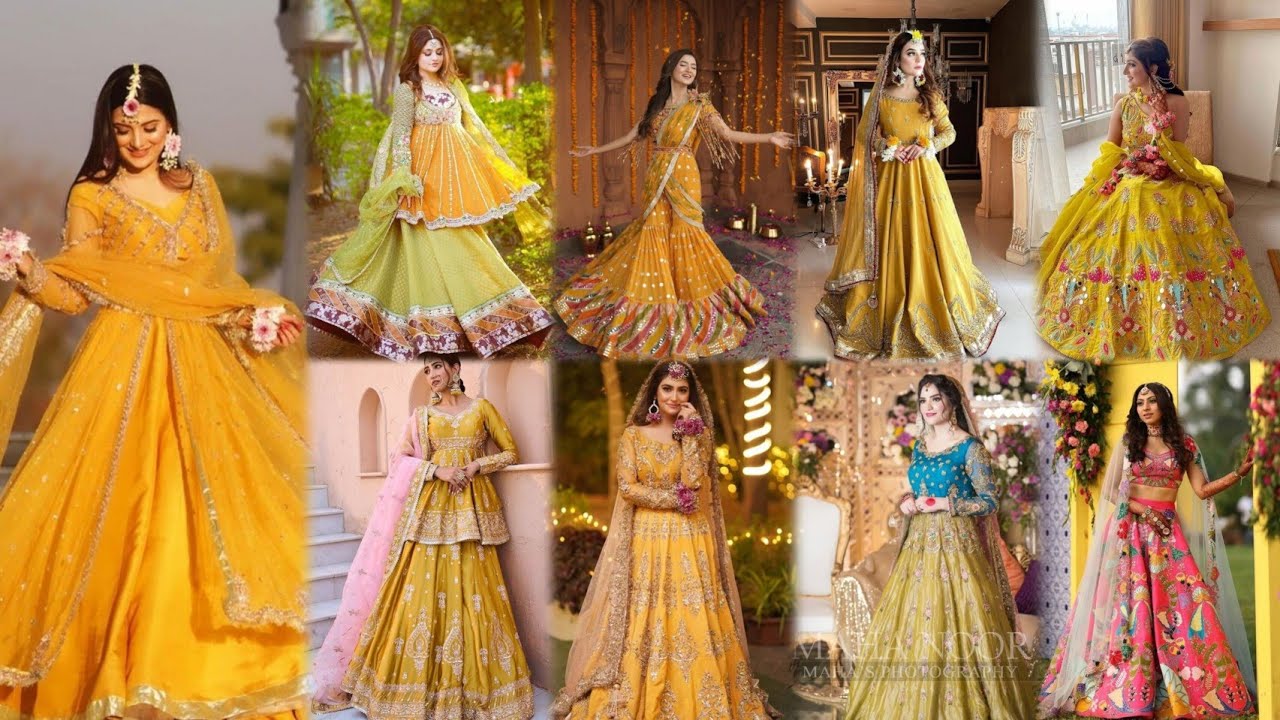 Beautiful bridal dress collection mehedi heavy stylish latest design ...
