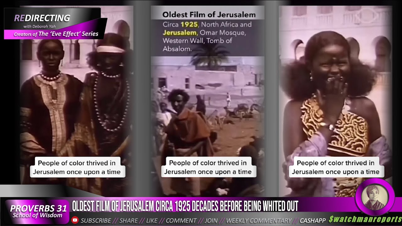 Oldest film of Jerusalem circa 1925 decades before being Whited out ...