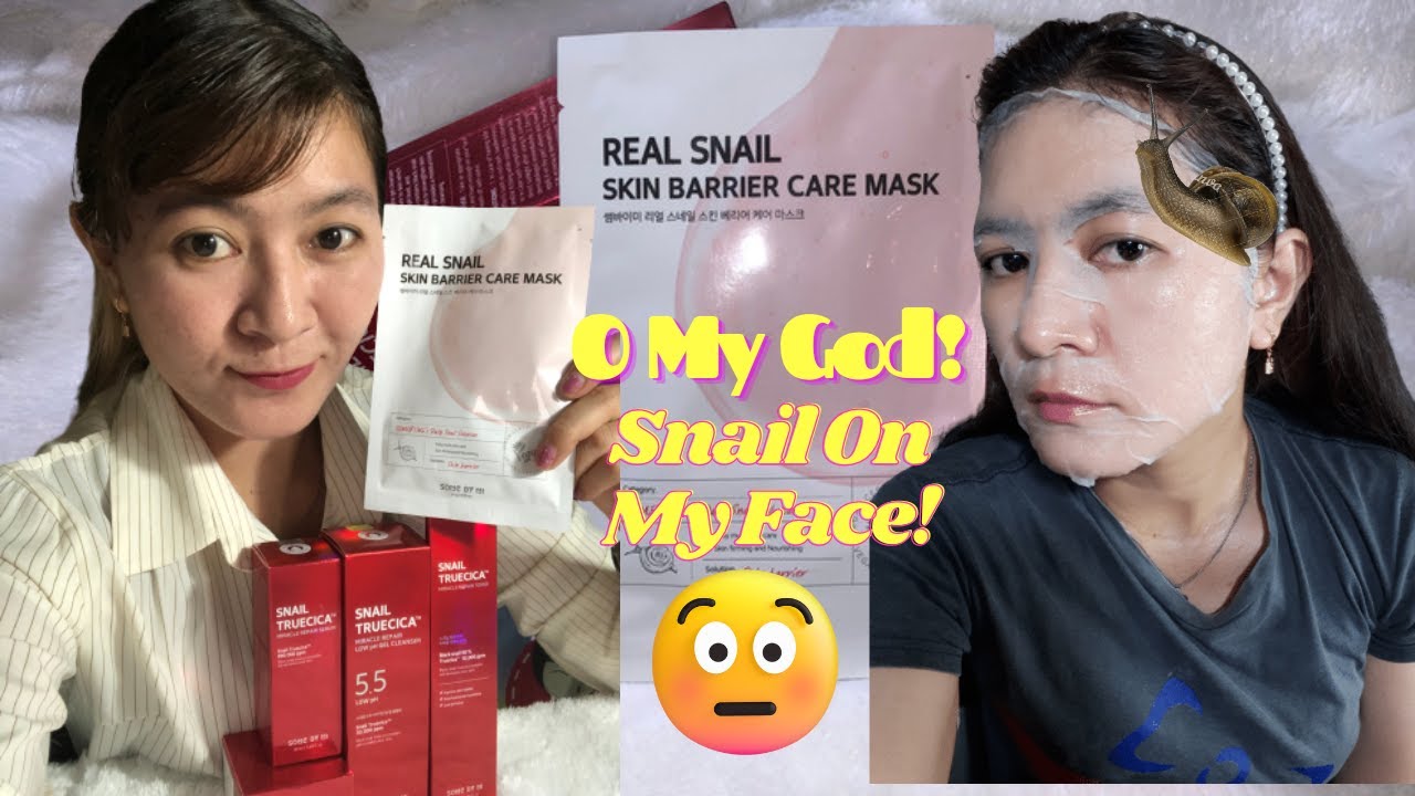 REAL SNAIL SKIN BARRIER CARE MASK | SHEET MASK SOME BY MI #snailmucin ...
