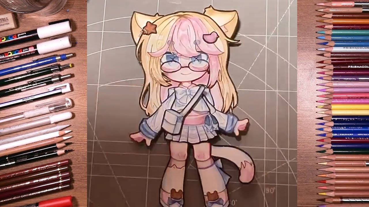 [🐾paper diy🐾] HOW TO MAKE PAPER DOLL GACHA LIFE | PART 22 | DIY | 종이인형 ...