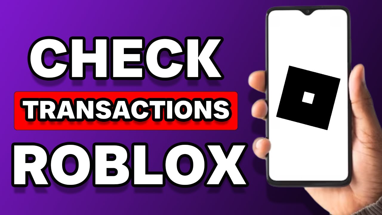 How To Check Roblox Transactions - YouTube
