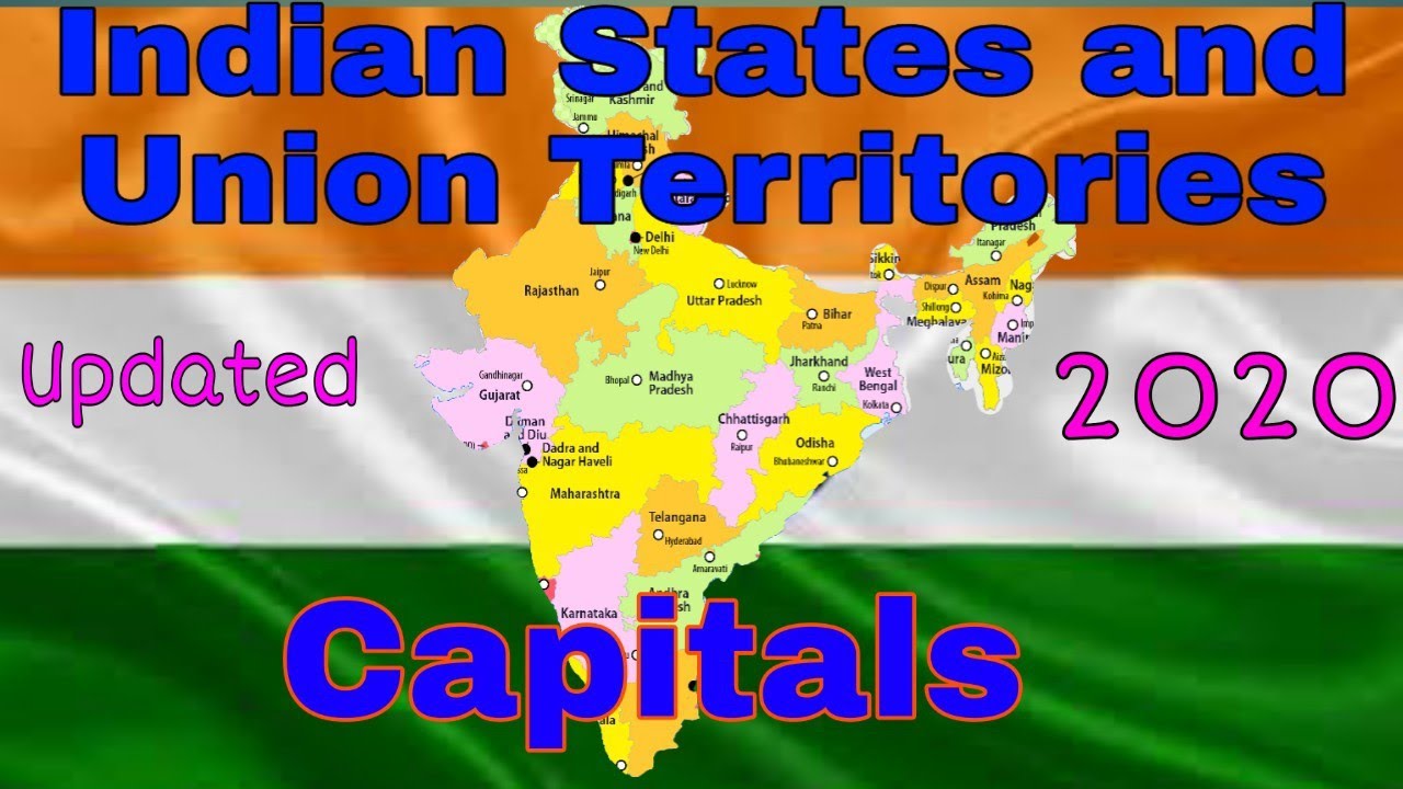 India States And UTs Their Capitals 2020 YouTube india-states-and-uts-their-capitals-2020-youtube