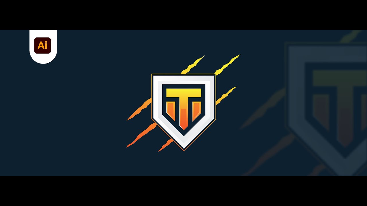 Design a Simple Gaming Logo with Illustrator | Esports Logo Design on ...