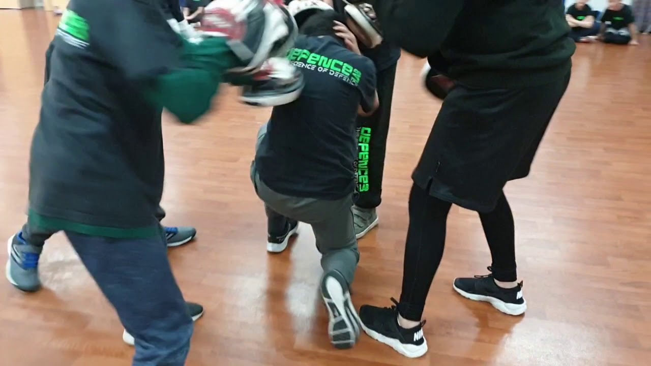 Kids - Multiple Attackers Scenario Self Defence Training - YouTube
