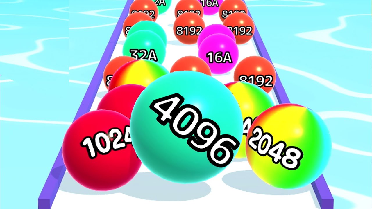 Ball Run 2048 - All Levels Gameplay Android, iOS ( Levels 1040 ) - YouTube