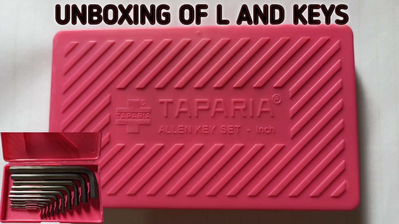 Unboxing of Taparia Allen Key set | Best allen key set for cycle and ...