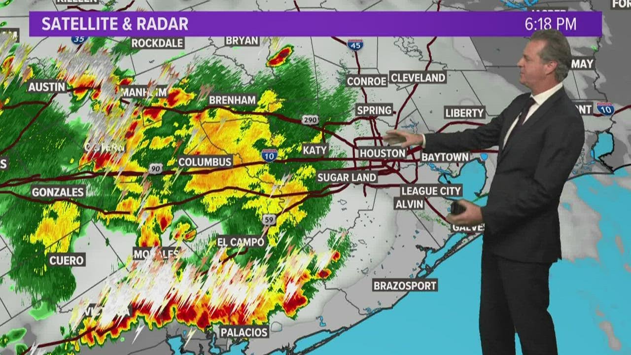 Houston forecast: Much-needed rain falls in Houston area - YouTube
