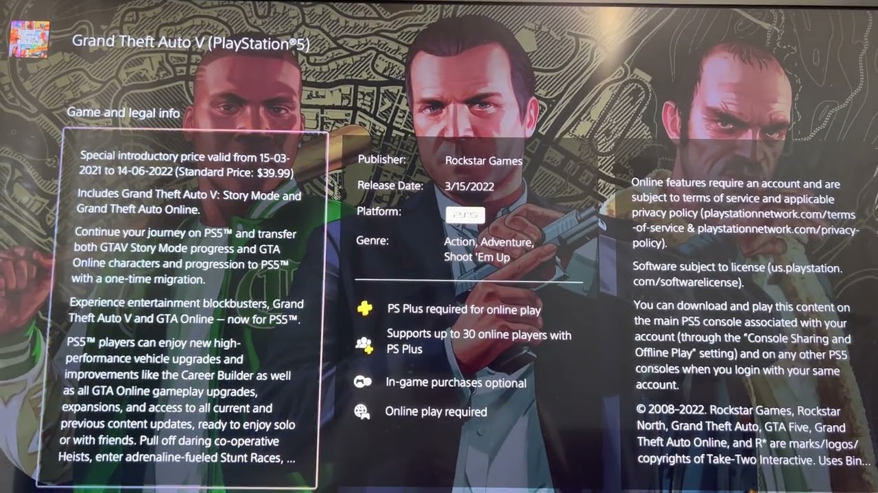 Grand Theft Auto 5 PS5 Available to preorder and explain details ...