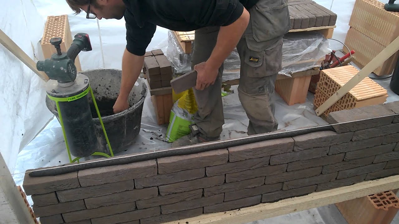 Bakstenen plaatsen - YouTube