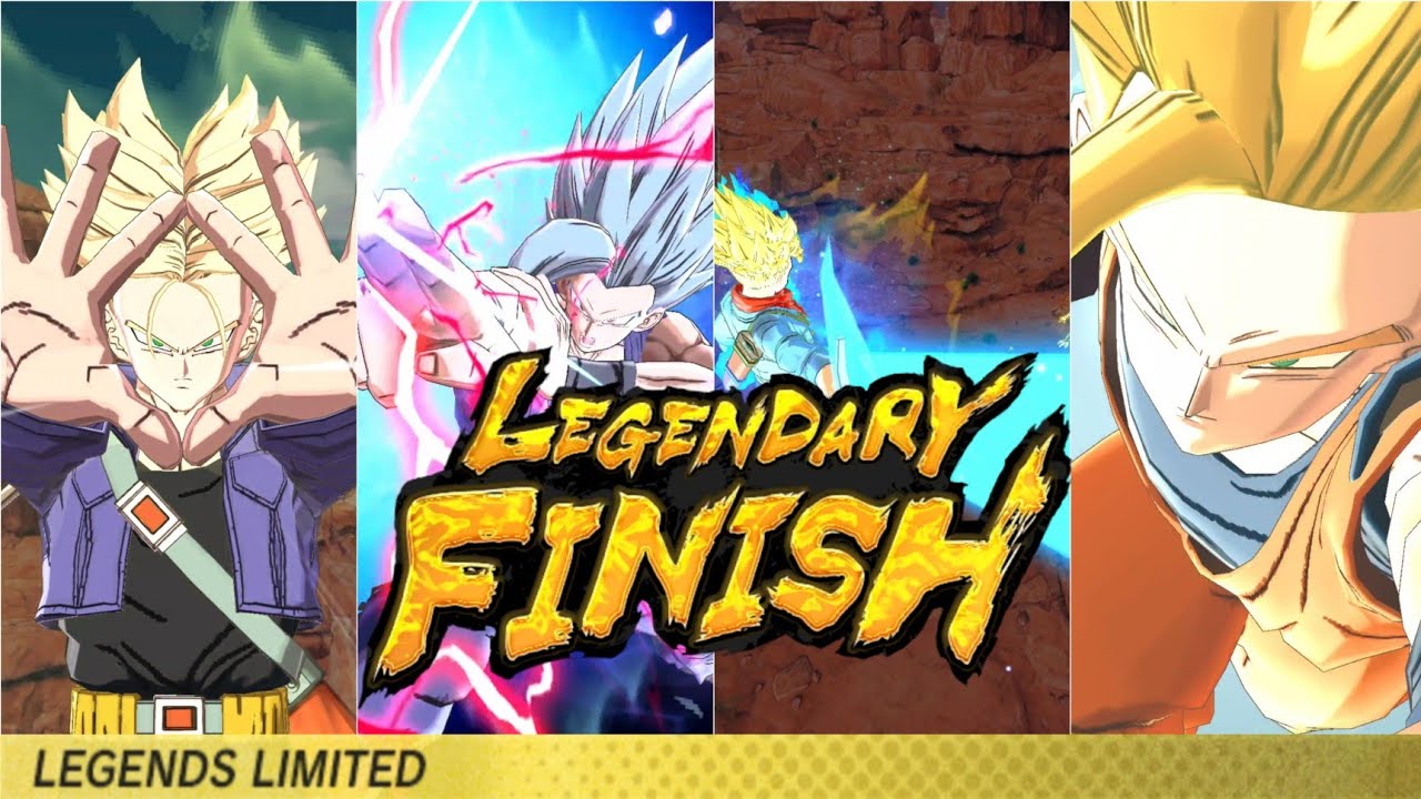 All Hybrid Saiyan's Legendary Finishes In Dragon Ball Legends 🔥 - YouTube