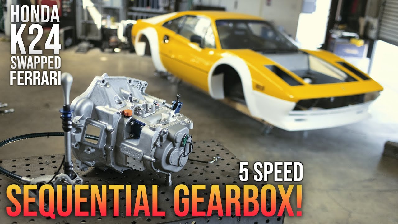 SEQUENTIAL GEARBOX For The K-Swapped Ferrari! 5 Speed Quaife has ...