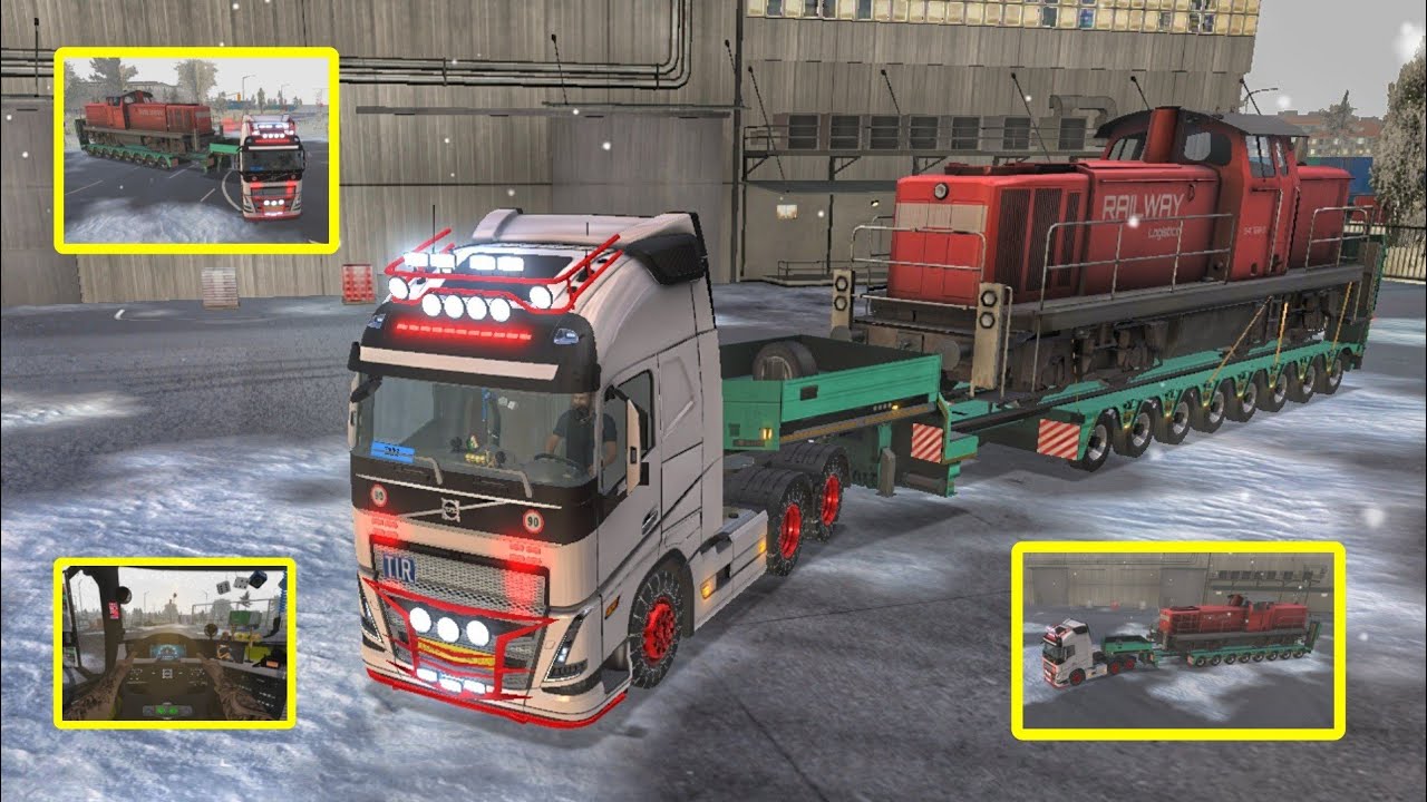 Truck Simulator Ultimate Transport Locomotive 🚂 Oversize Loaded Full ...