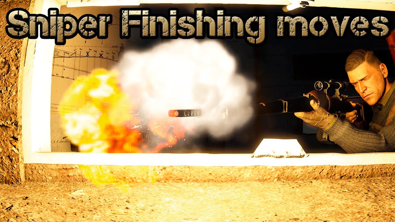 Sniper and melee finishing moves Sniper Elite 5 - YouTube
