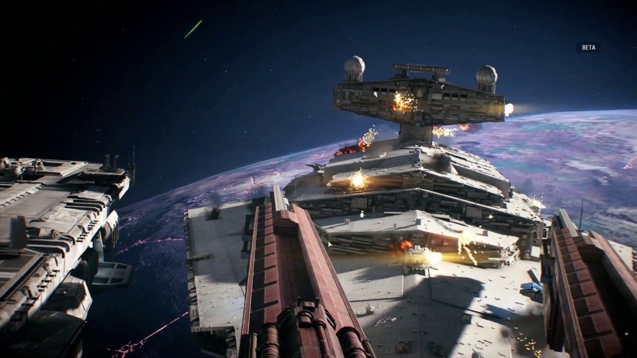 Star wars Battlefront 2 Beta Hero ships and cinematic - YouTube