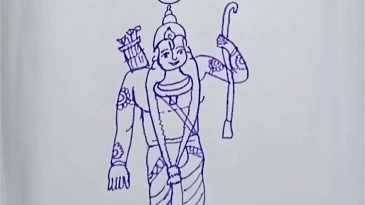 भगवान श्री लक्ष्मण जी का चित्र कैसे बनता है / How to draw a picture of ...