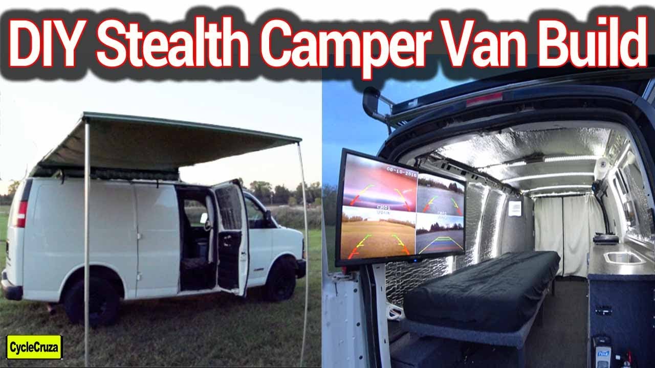Ultimate DIY Budget Stealth Camper Van Build | Tiny Home Moto Van - YouTube