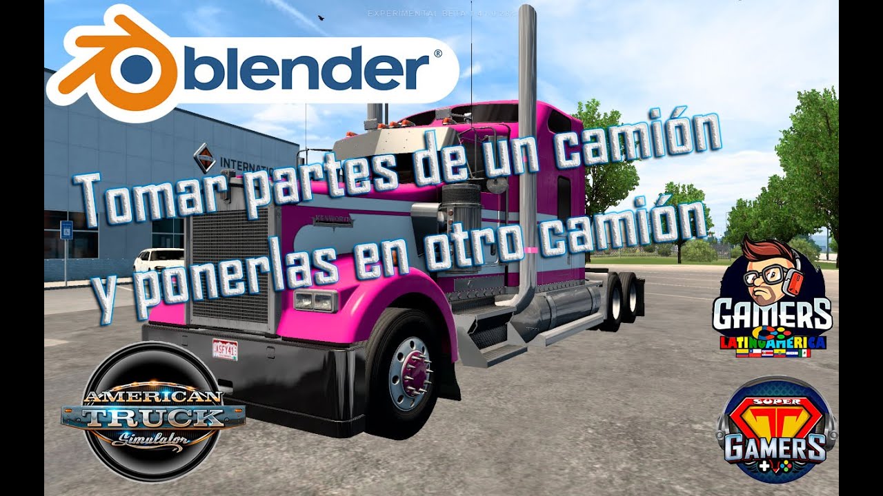 #ATS #Blender - Cómo agregar partes a un camión - YouTube