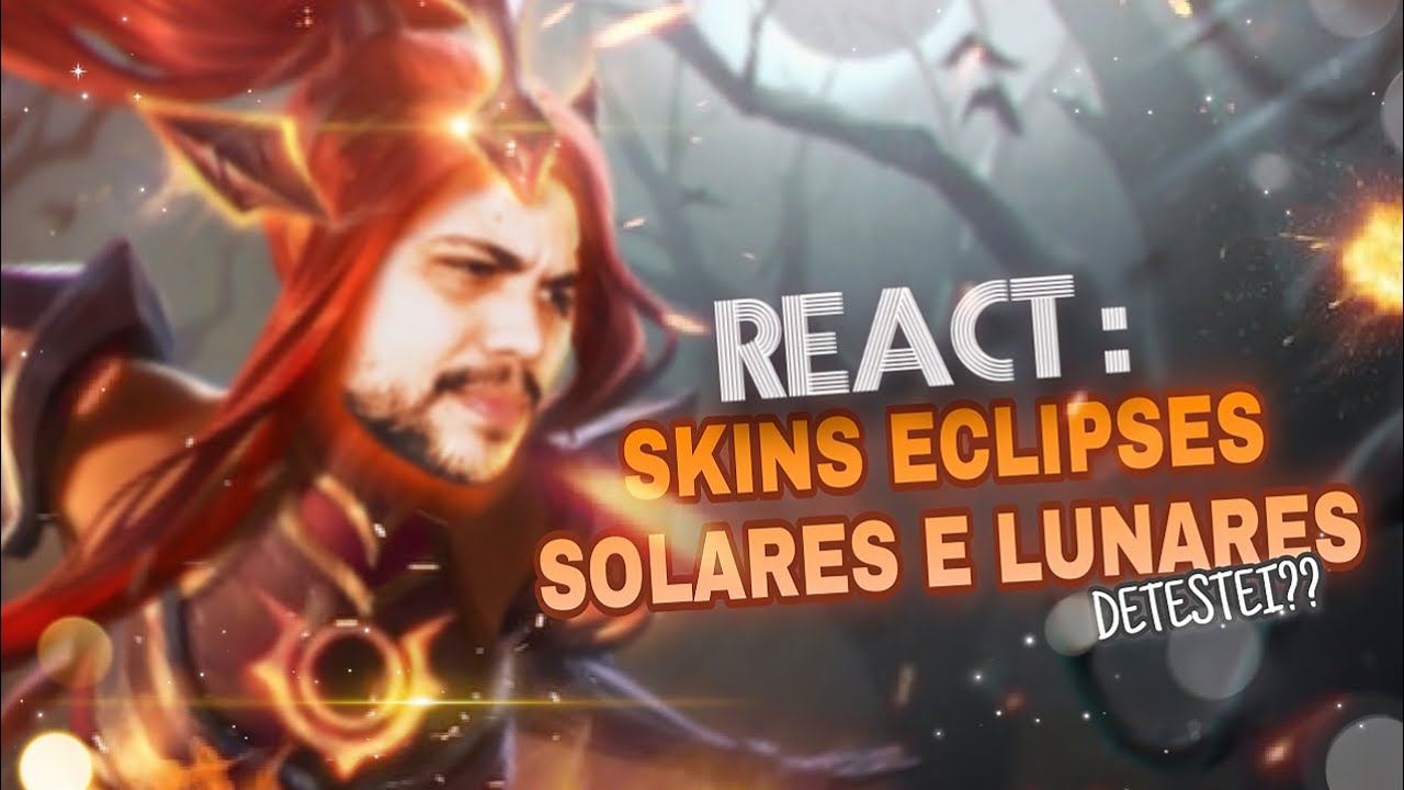 REAGINDO AS NOVAS SKINS ECLIPSE SOLAR E LUNAR | LEAGUE OF LEGENDS | LOL ...