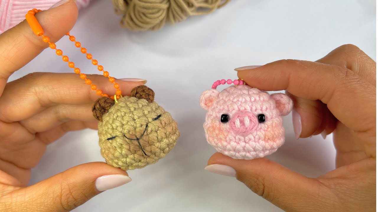 CERDITO Y CAPIBARA amigurumi tejido a crochet| llaveros para toda ...