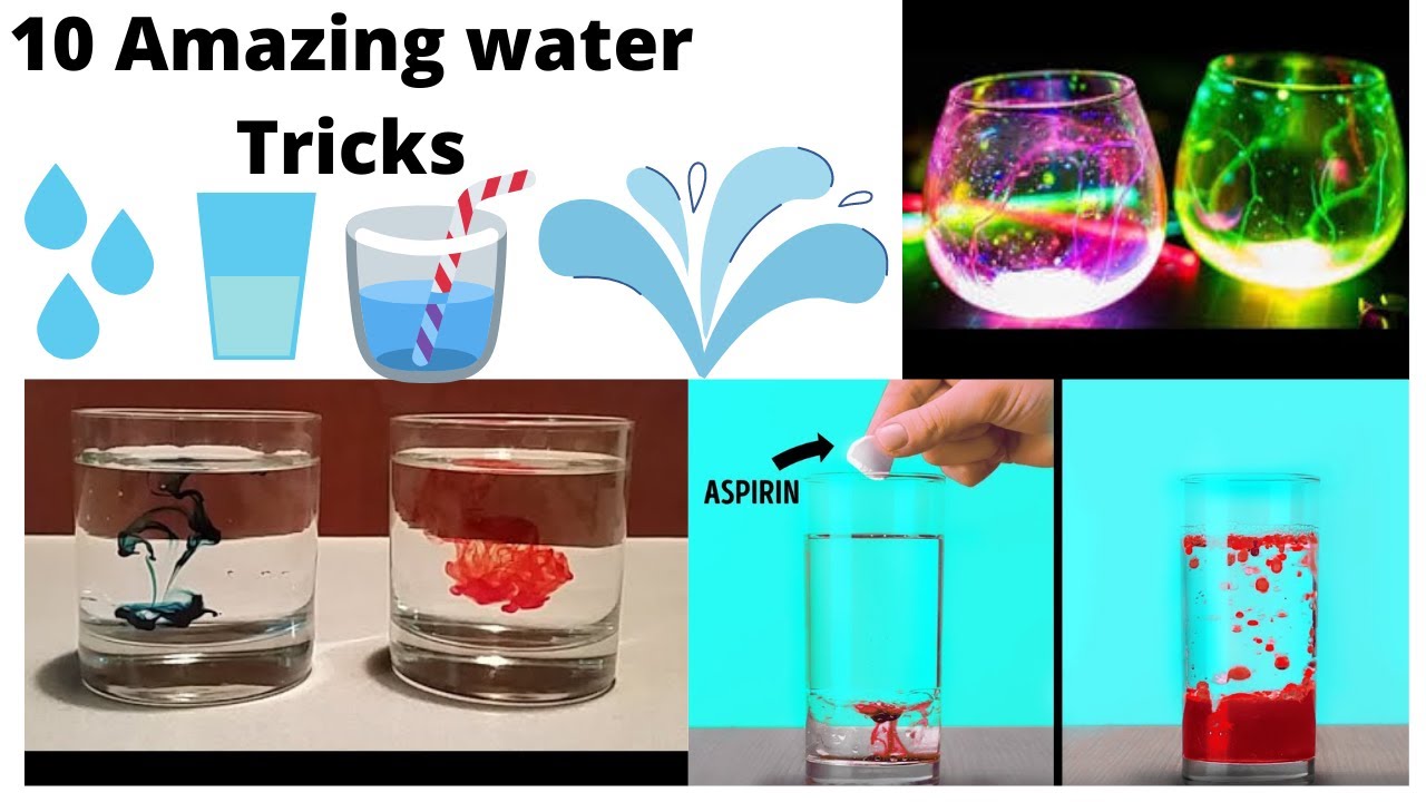 10 amazing water tricks that anyone can Try. - YouTube