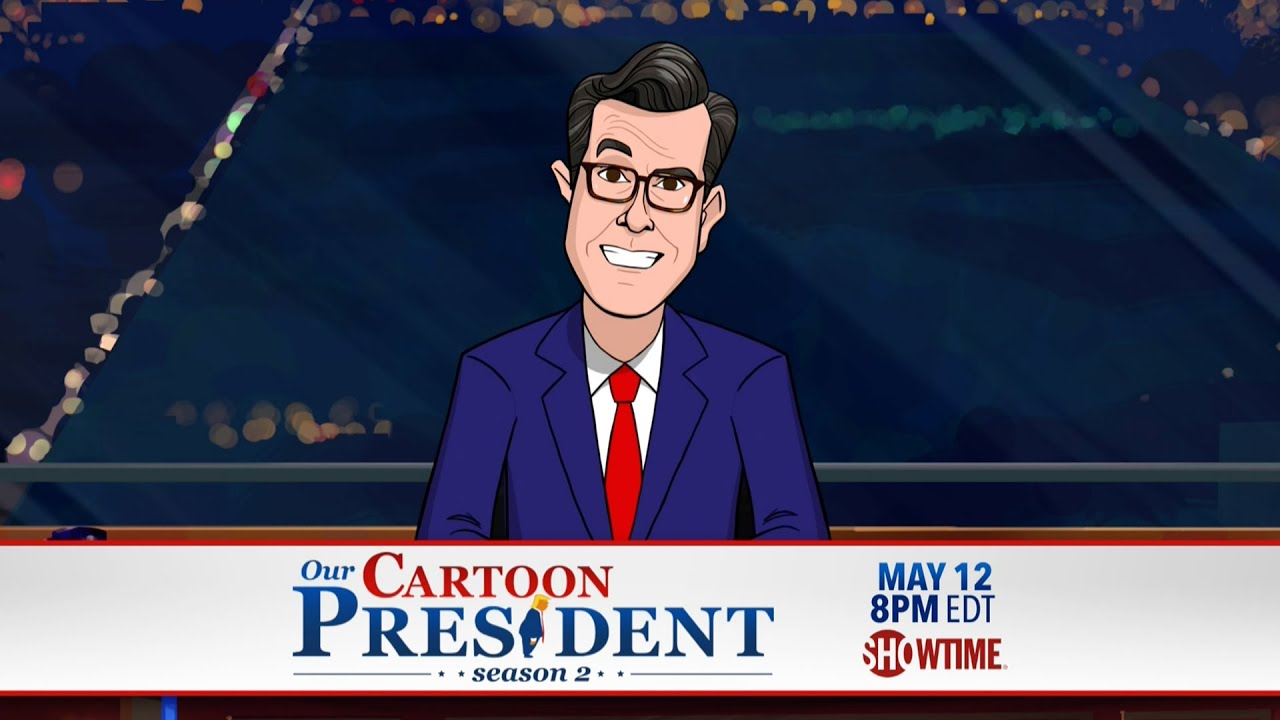 Stephen Colbert Can't Promote 'Our Cartoon President' - YouTube