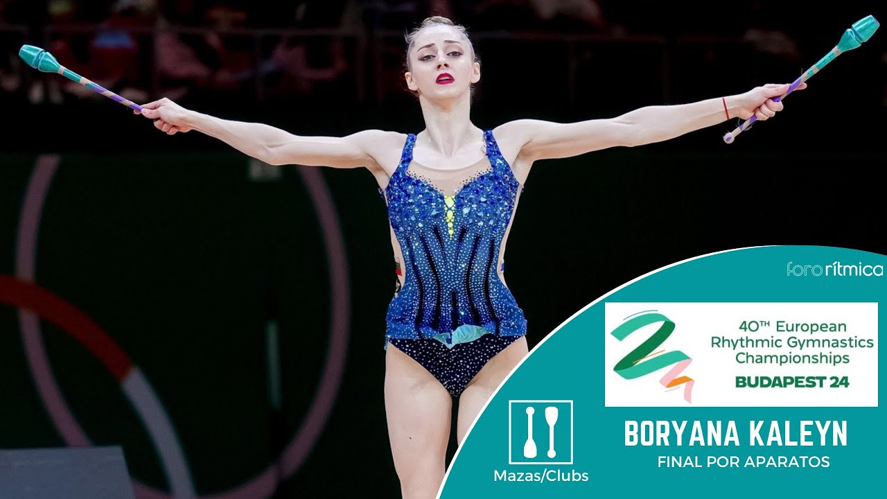 Boryana Kaleyn (BUL) - Mazas/Clubs FINAL - Budapest EC 2024 - YouTube