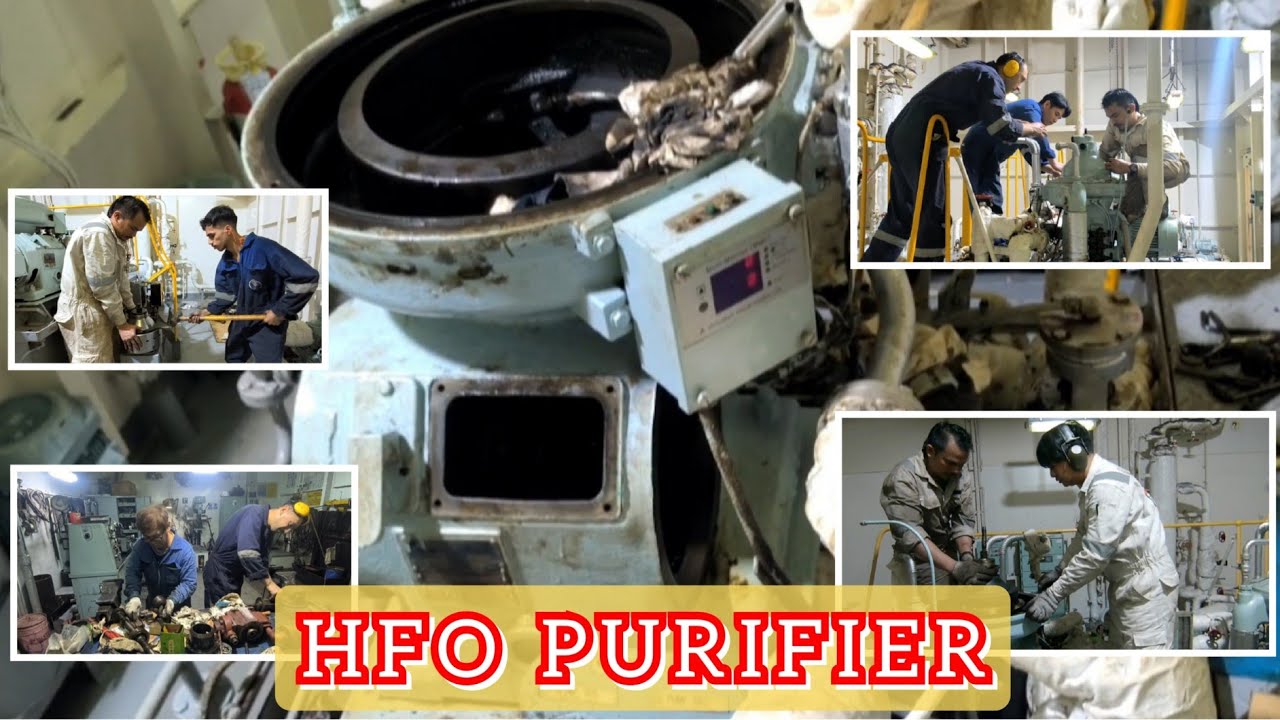 Mitsubishi HFO Purifier | Overhauling of Purifier | Vertical and ...