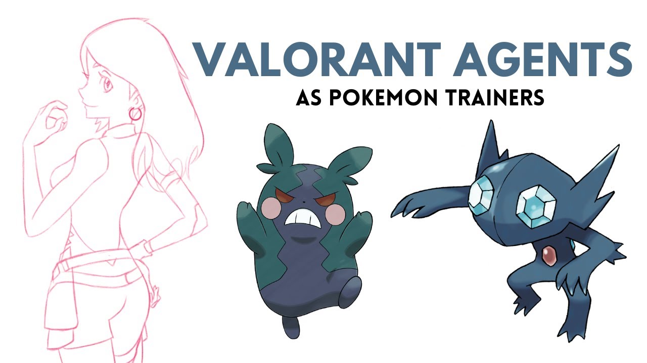 Drawing Valorant Agents as Pokémon Trainers ! - YouTube