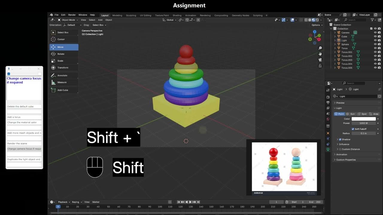 Blender Basic Shapes Assignment 4 - YouTube