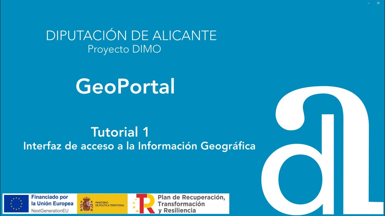 Tutorial 1. Geoportal. Interfaz de acceso a la Información Geográfica - YouTube