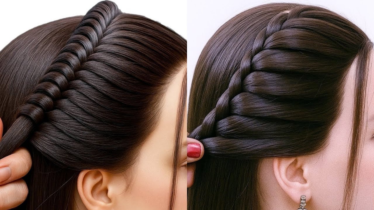 very easy hairstyle - simple hairstyle | trendy hairstyle for girls ...