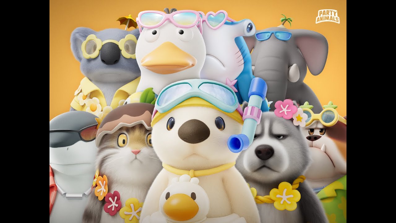 Summer Pass And New Map - Nemo Kart Map Party Animals Gameplay - YouTube